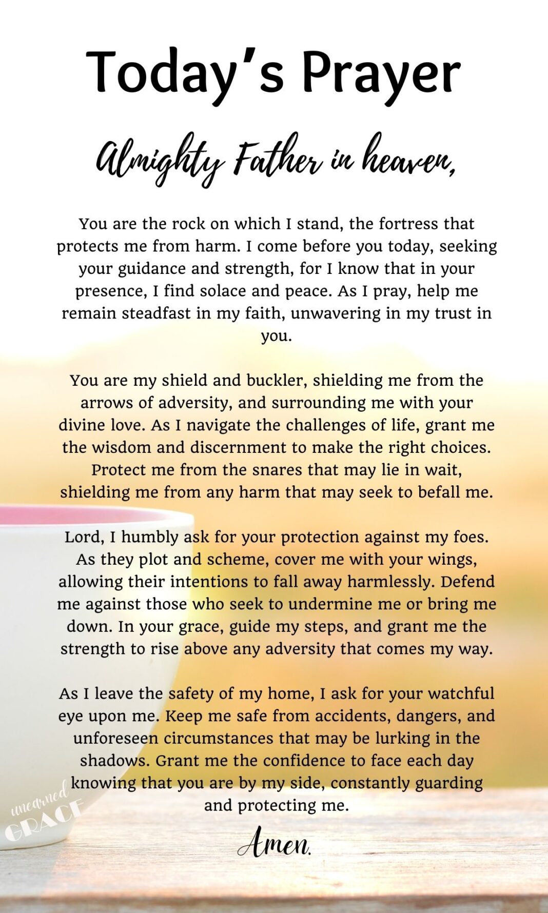 6 Powerful Daily Prayers To Say Every Morning (With Images) - Unearned ...