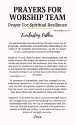 7 Encouraging Prayers For Worship Team With Scriptures - Unearned Grace