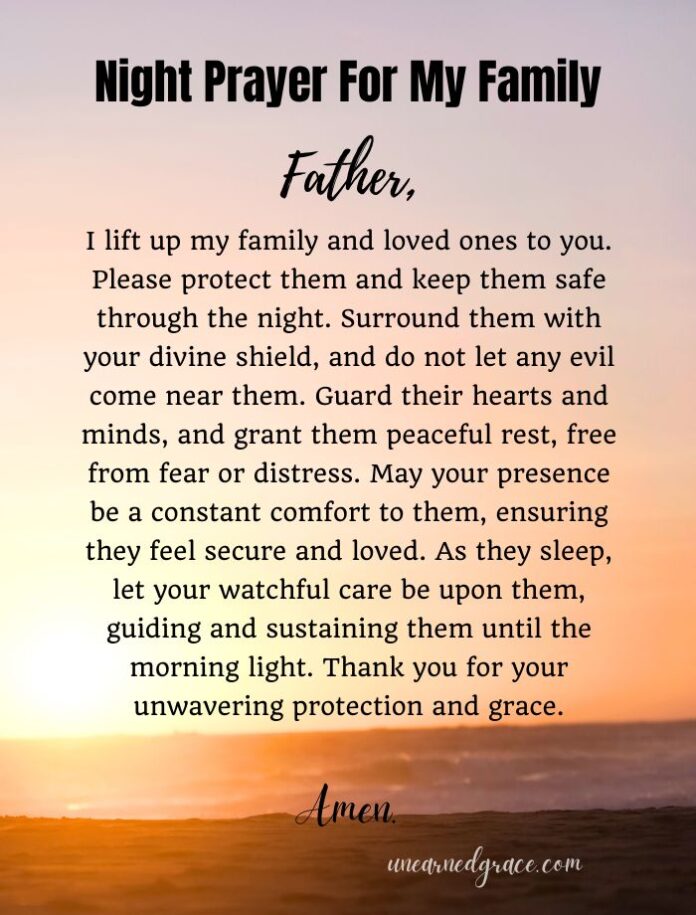 14 Night Prayers For A Calm And Restful Sleep - Unearned Grace