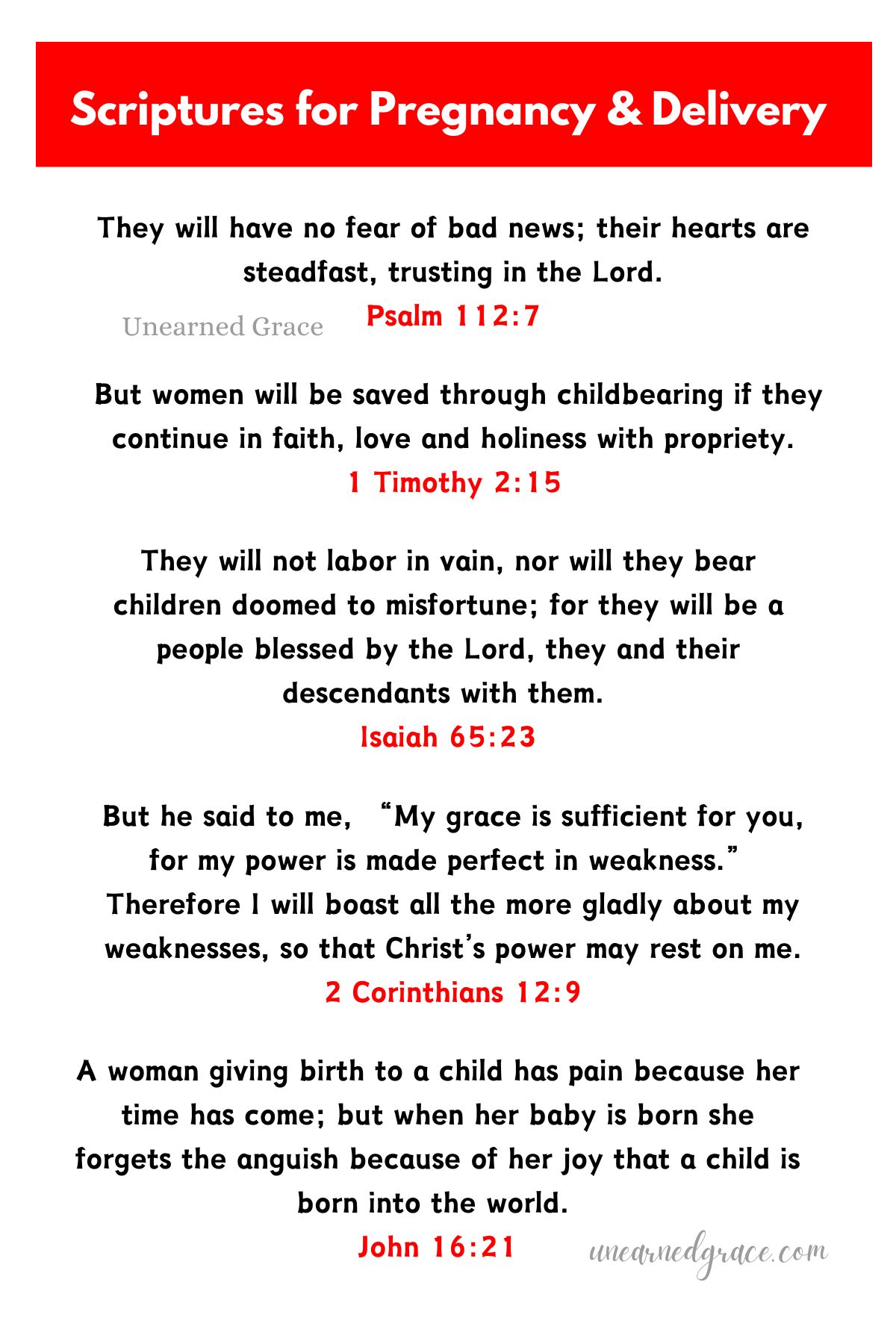 10 Mighty Prayers For Your Pregnant Wife - Unearned Grace