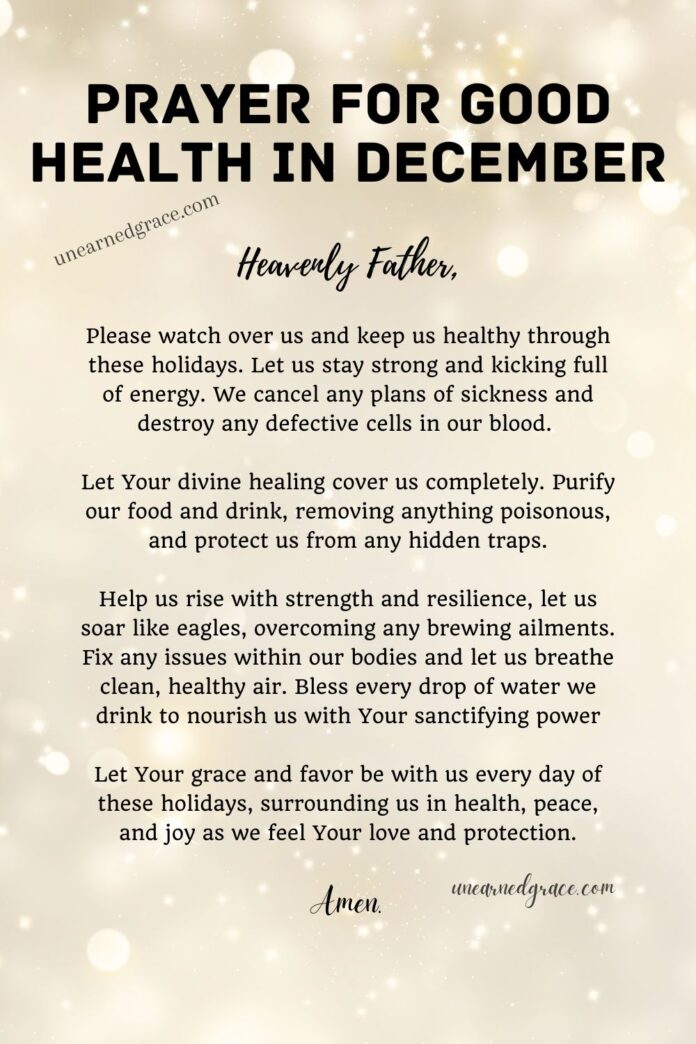 10 Good Prayers for December - Unearned Grace