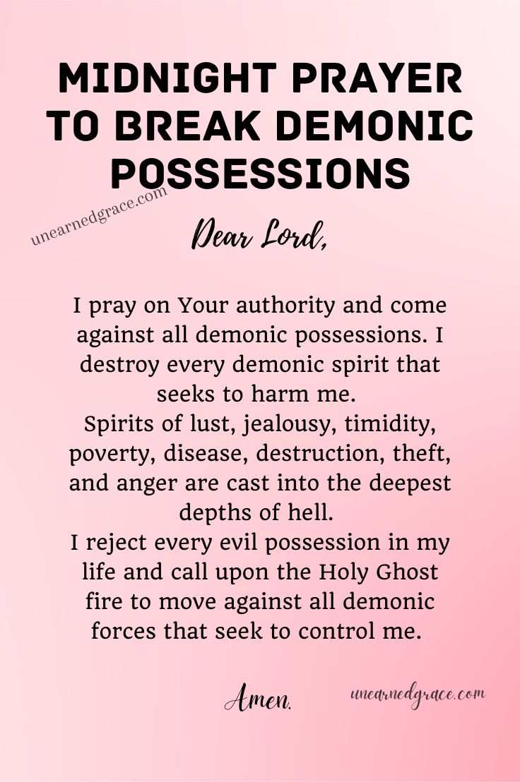 8 Powerful Midnight Prayers To Break Demonic Strongholds - Unearned Grace