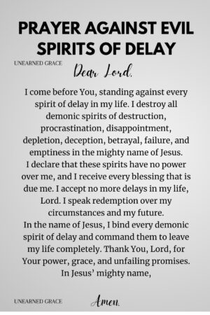 12 Prayers Against Spirit Of Delay And Stagnation - Unearned Grace