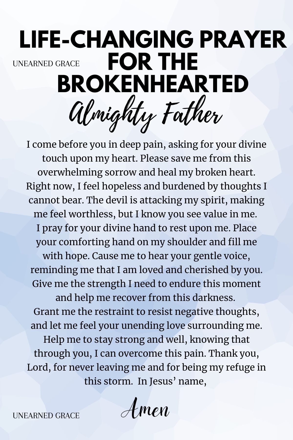 10 Life-Changing Prayers That Will Transform Your Life - Unearned Grace