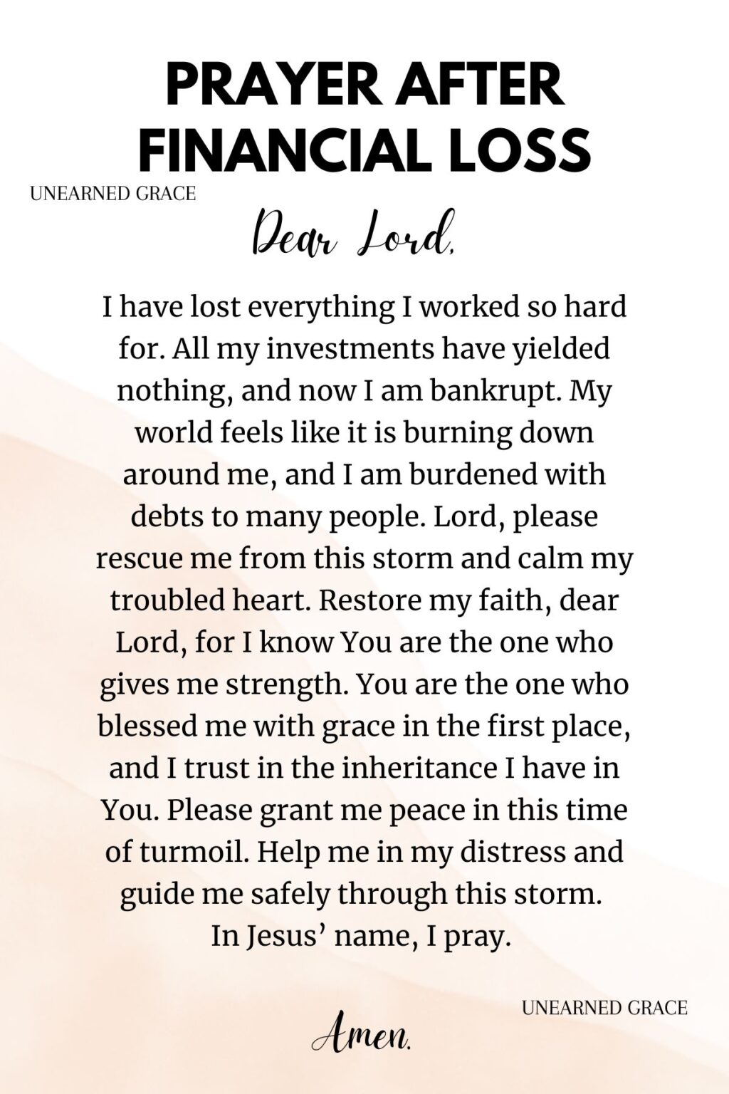 9 Short Prayers For Hope In The Storms Of Life - Unearned Grace