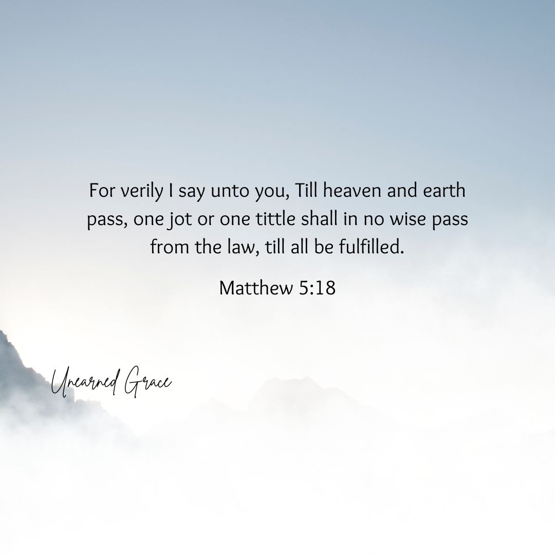 Matthew 5:18 Commentary